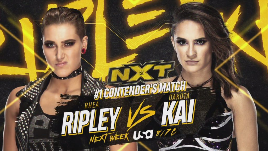 Number One Contender Match set for NXT Women's Title - Dakota Kai vs ...