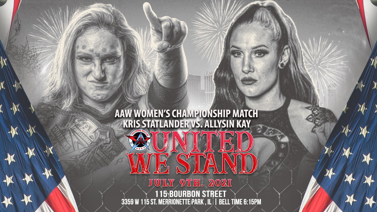 Allysin Kay dethrones Kris Statlander to become AAW Women's Champion at United We Stand - Diva Dirt