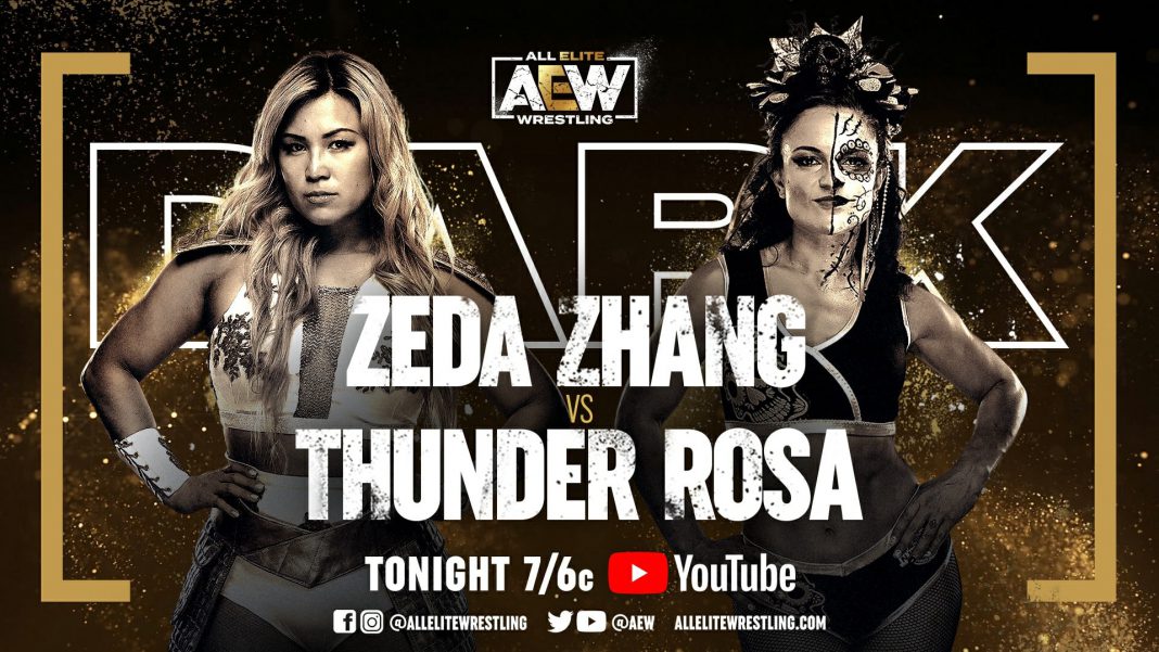 Zeda Zhang in action on AEW Dark facing Thunder Rosa | Diva Dirt