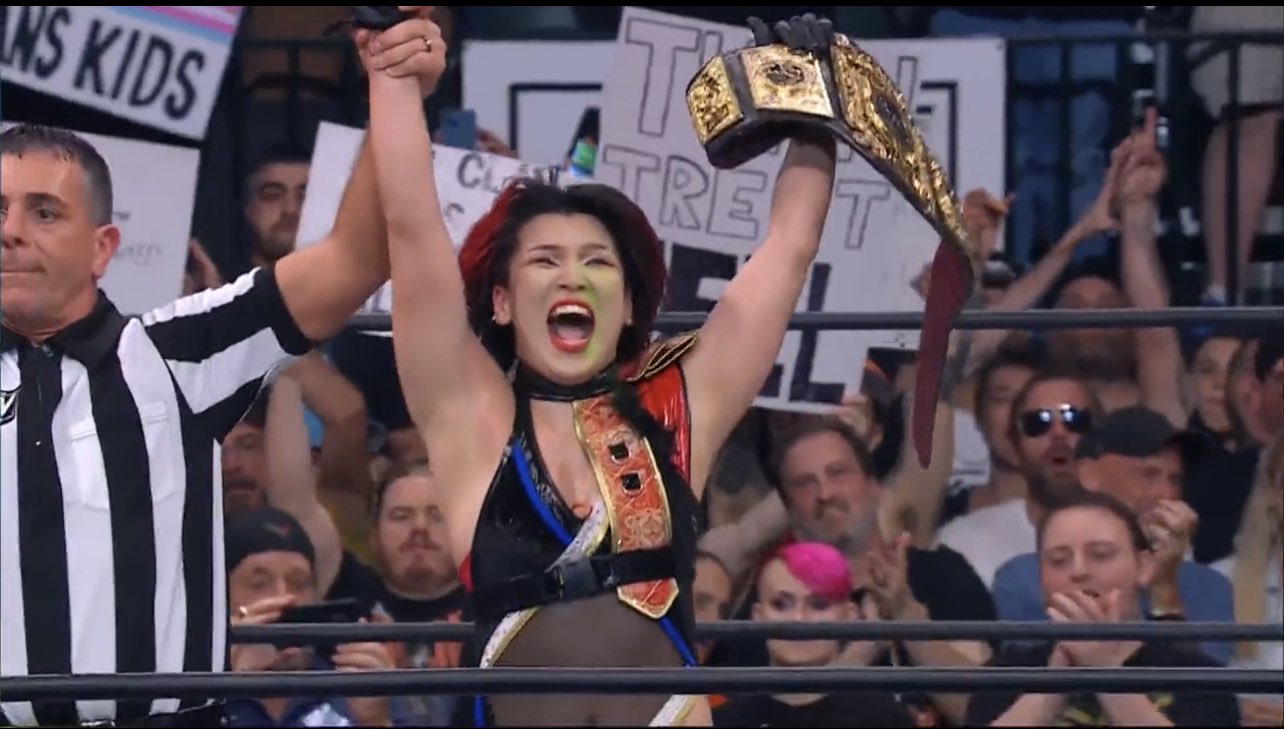 Hikaru Shida Wins AEW Women's Title In Dynamite 200 Main Event - Diva Dirt