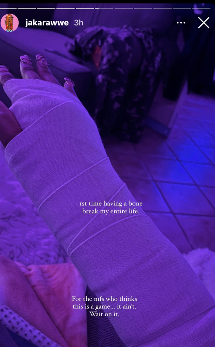 Jakara Jackson Confirms Broken Bone Injury - Diva Dirt