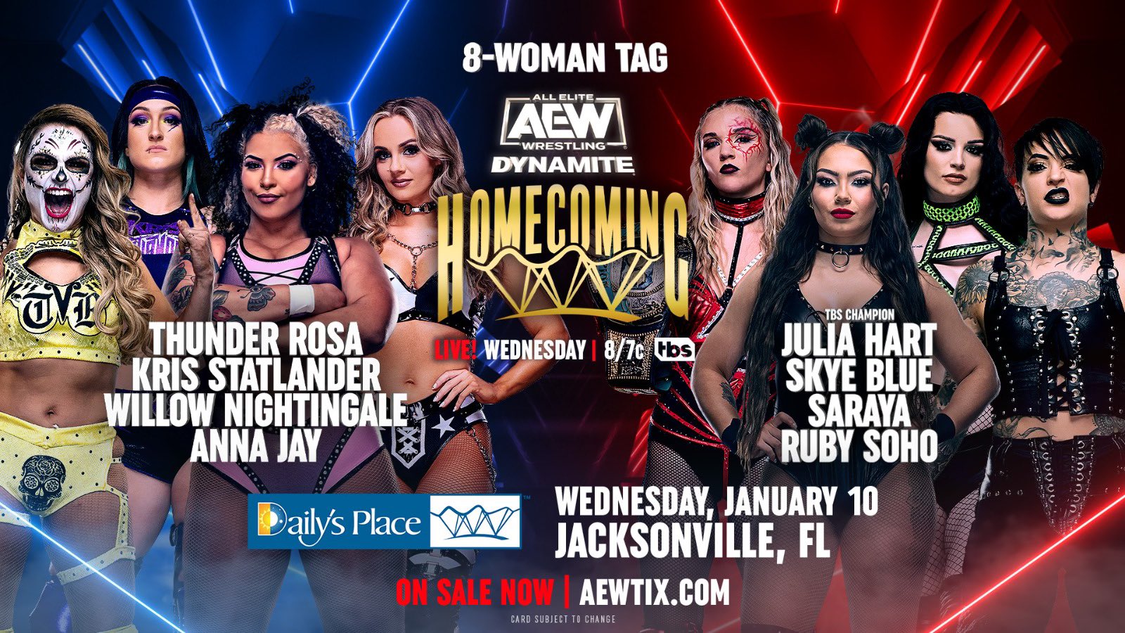 Eight-Woman Tag Team Match Set For Dynamite - Diva Dirt