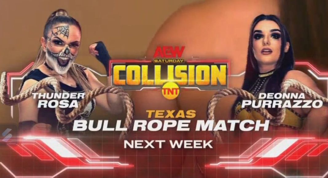 Texas Bull Rope Match Set For Aug. 10 AEW Collision - Diva Dirt