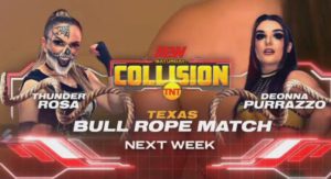 Texas Bull Rope Match Set For Aug. 10 AEW Collision | Diva Dirt
