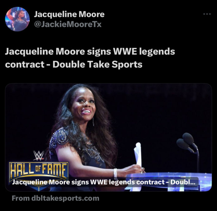 Jacqueline Signs WWE Legend’s Contract - Diva Dirt