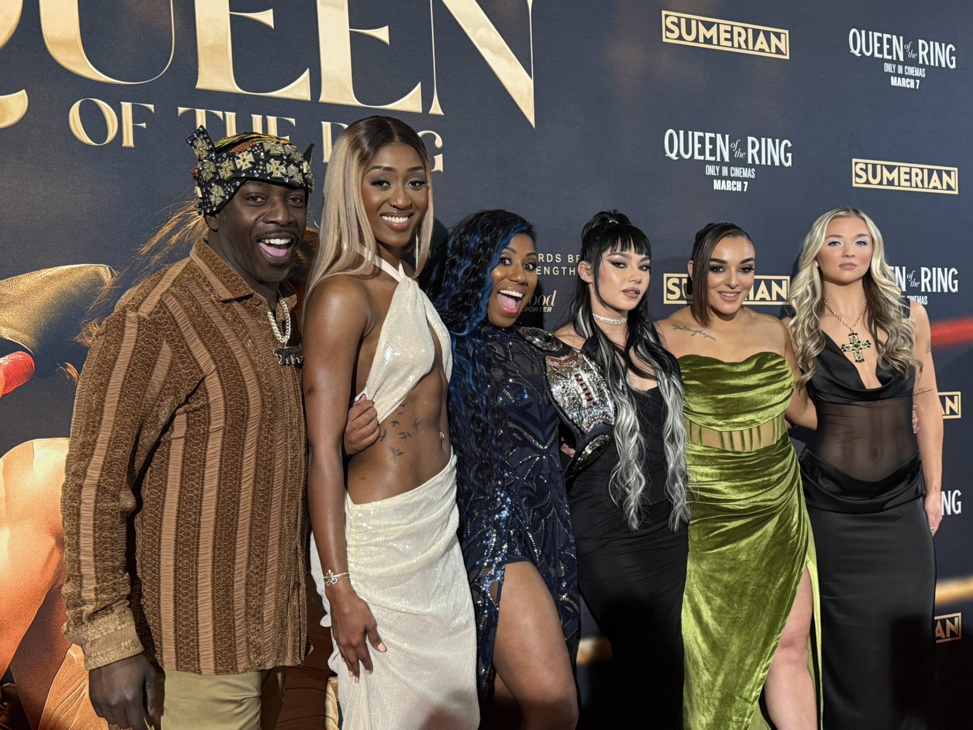 AEW Stars Appear On The Red Carpet Premiere Of ‘Queen of the Ring ...