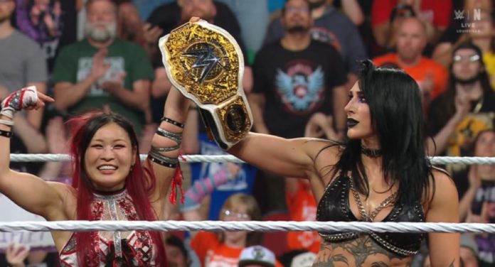 Rhea Ripley Eyes Up The Belt Amid A Main Event Tag Team Victory ...