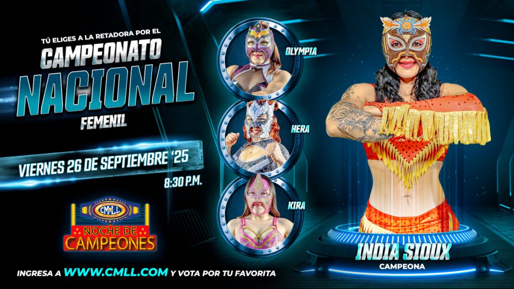 Tag Title Match Set up for the CMLL Anniversary, India Sioux To Defend ...